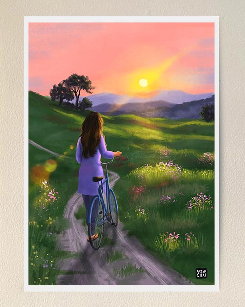 Away from Routine - Art Print – Ru&Chai