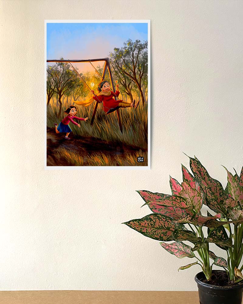 Feeling like a child again - Art Print – Ru&Chai