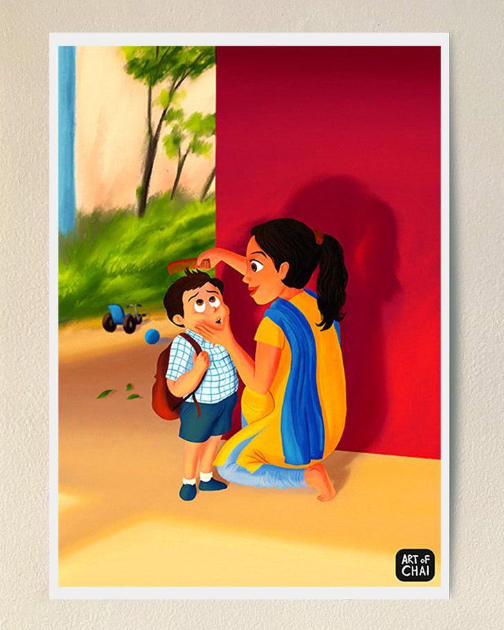 First Day of School - Art Print – Ru&Chai