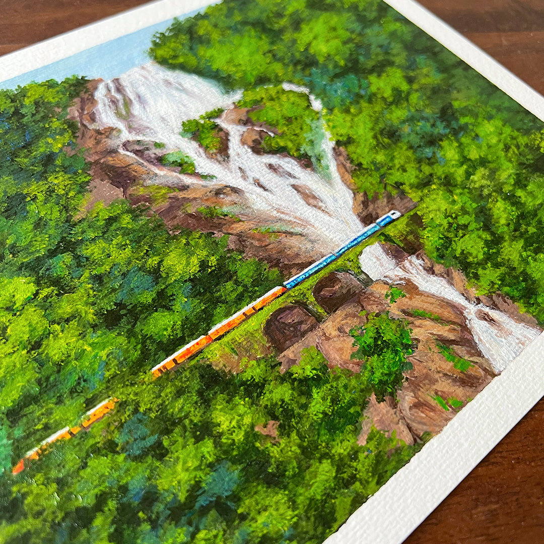 Dudhsagar waterfall, Goa - Painting – Ru&Chai